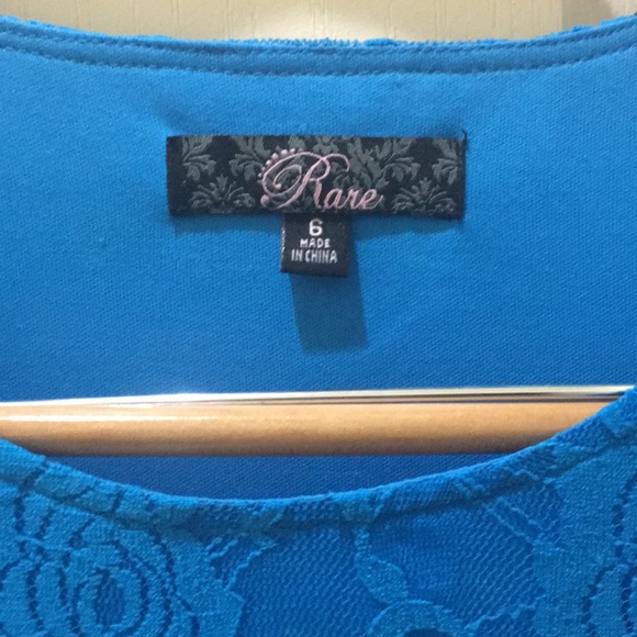 Rare London | Dresses | Rare Blue Lace Dress | Poshmark